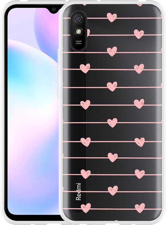 Xiaomi Redmi 9A Hoesje Pink Love - Designed by Cazy | bol