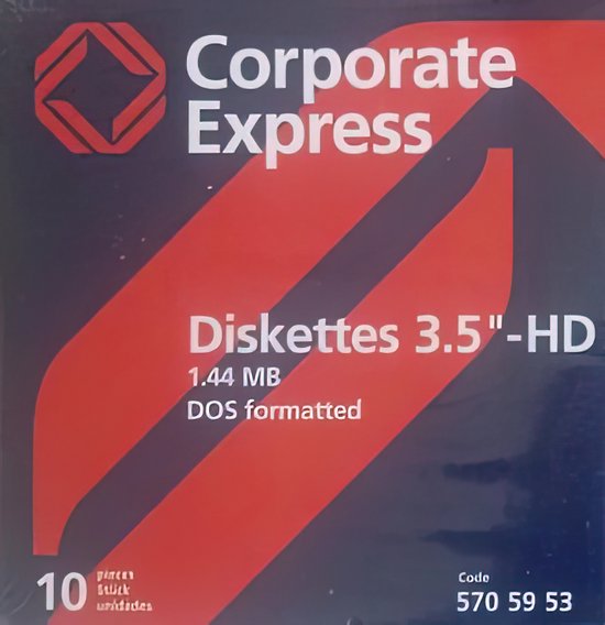 10x Corporate Express 3.5" 1.44Mb IBM Formatted Diskettes (Floppy Disks ...