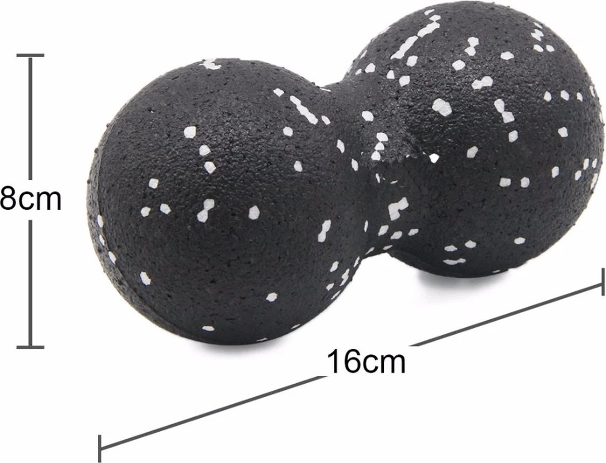 Pinda Massage Bal Set - Yoga - 8cm - Peanut Ball - Massagebal - Enkel ...