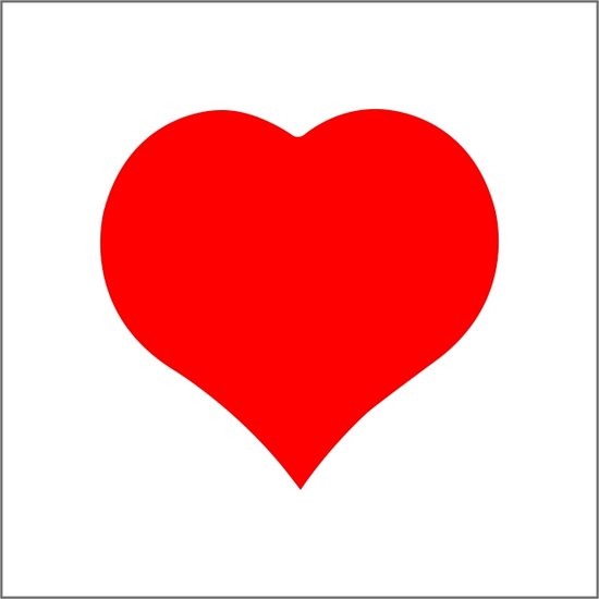 Sluitsticker - Sluitzegel - Glans rood | Hartjes - Hart | Rode hart ...