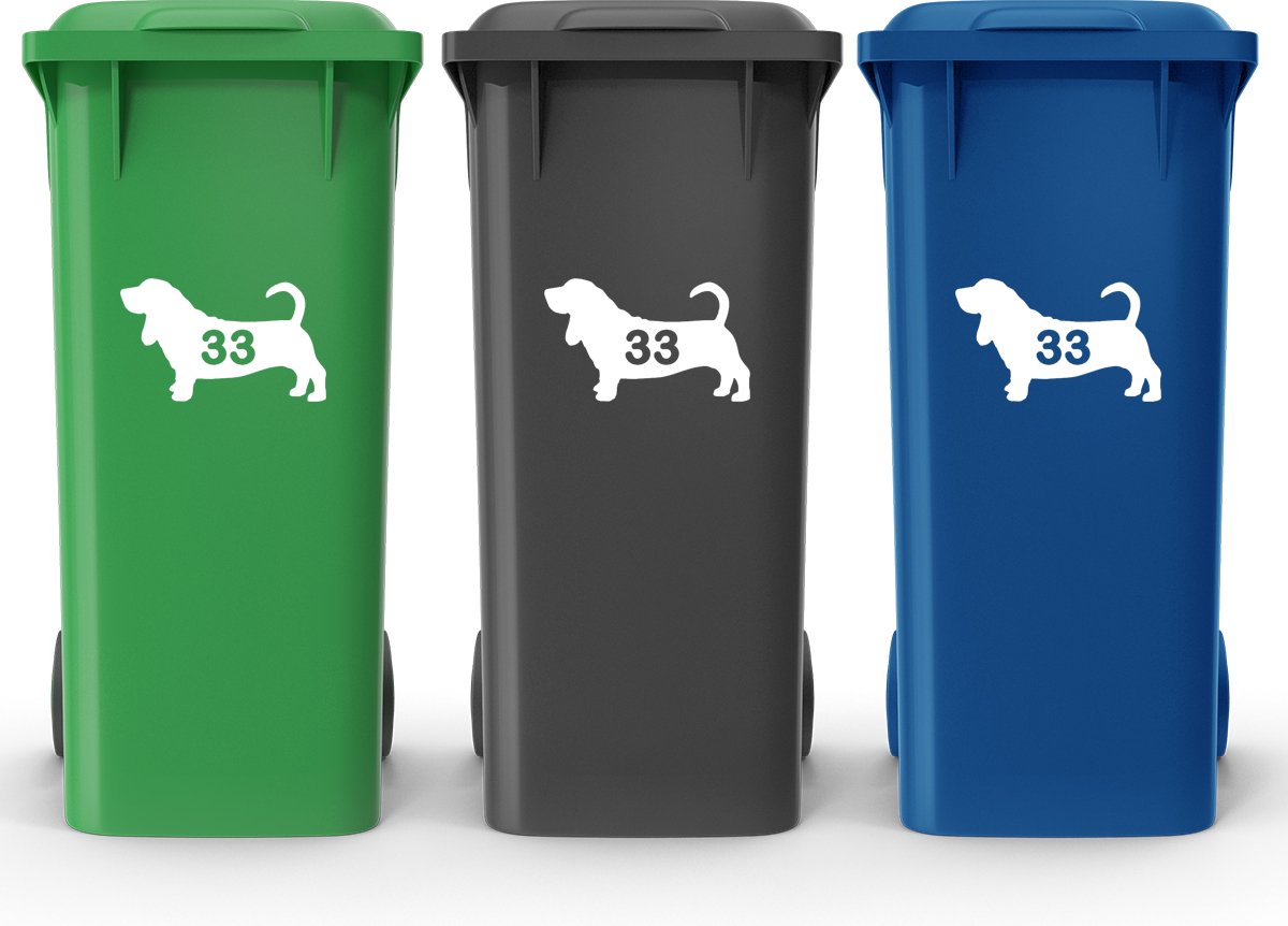 Container Stickers - Voordeelset 4 stuks - 15x20 cm - Container / kliko ...