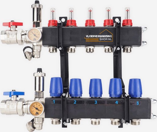 MAGNUM Open Premium Kunststof Verdeler - 6 groeps - Vloerverwarming ...