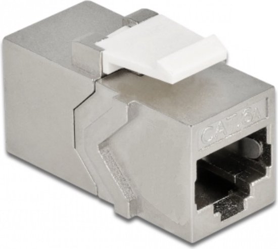 STP CAT6a 10 Gigabit Keystone module RJ45 - RJ45 / gegoten zink | bol
