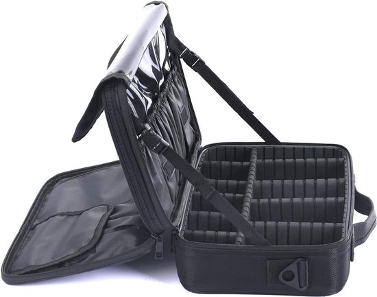 Luxe make-up tas, LOSMILE make-uptas voor op reis, professionele make ...