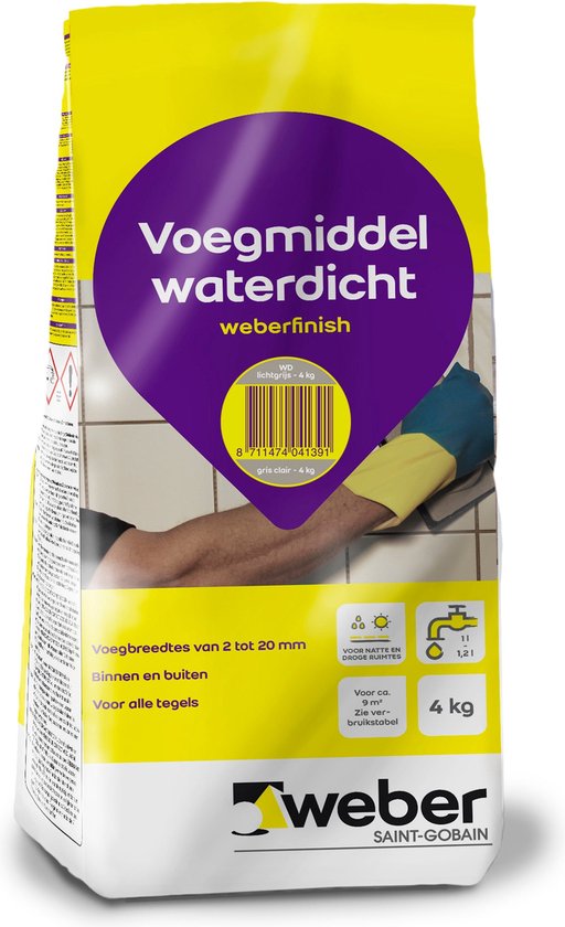 Weber Voegmiddel Lichtgrijs 4 KG | bol