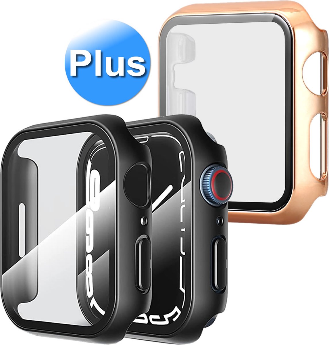 Apple Watch - Screenprotector - Case - Hoesje - Apple Watch Series 7 ...