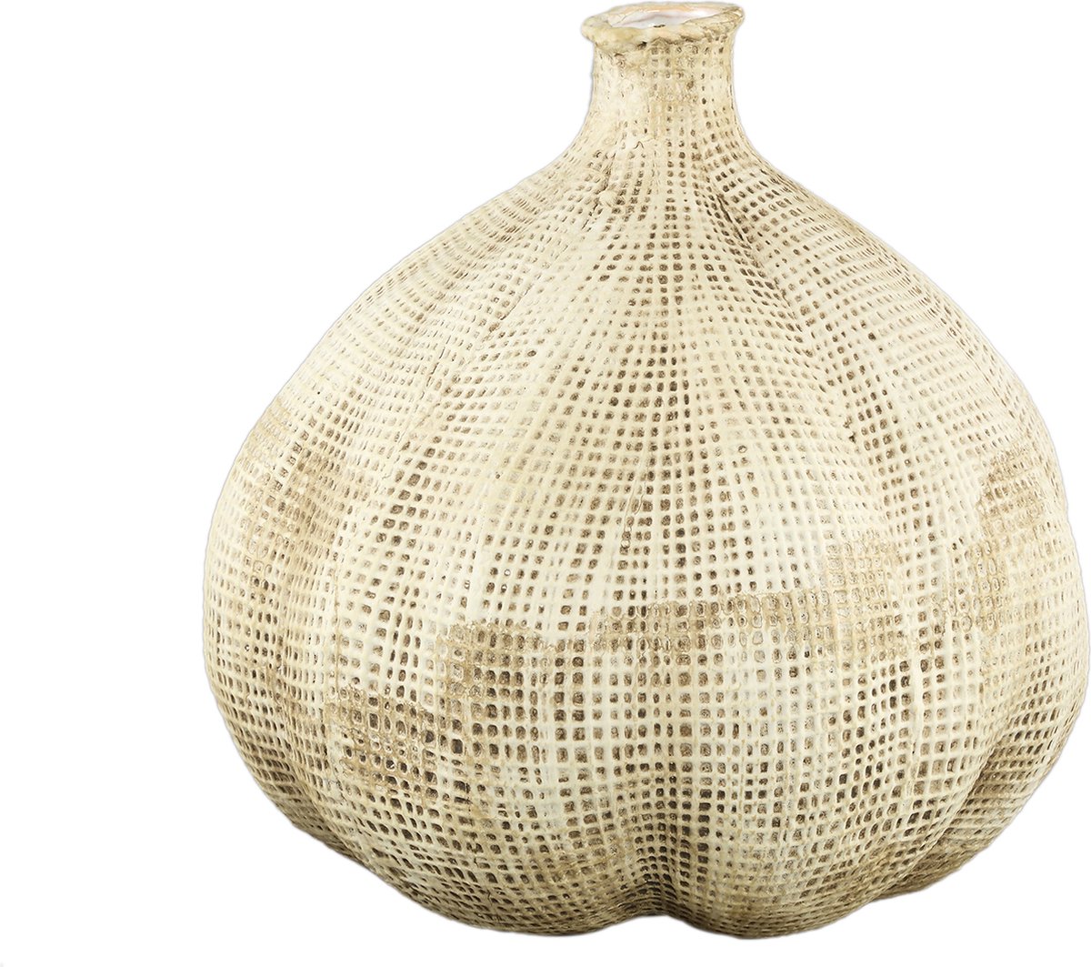 PTMD Shen Cream ceramic pot garlic shape L | bol.com