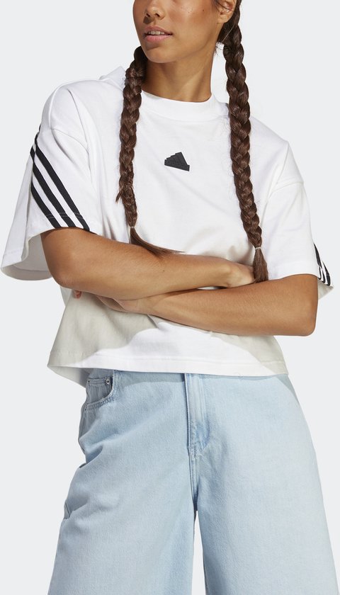 adidas Sportswear Future Icons 3-Stripes T-shirt - Dames - Wit - S | bol.com