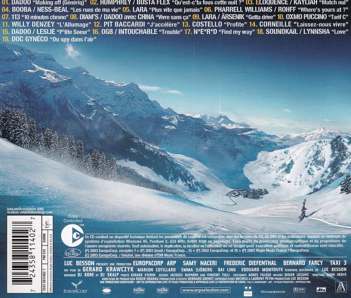 Taxi 3 -19Tr-, Original Soundtrack | CD (album) | Muziek | bol.com