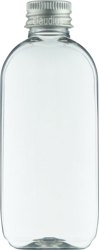 Lege Plastic Fles 75 ml PET transparant - met aluminium dop - set van ...