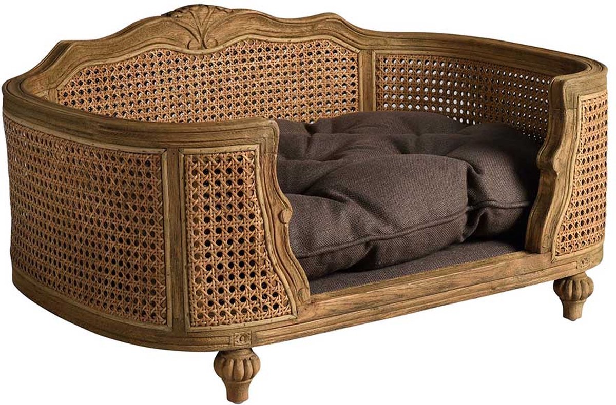 Lord Lou - Arthur Webbing Mocha S - Luxe Hondenmand - Luxe Kattenmand ...