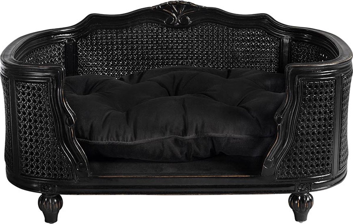 Lord Lou - Arthur Webbing Zwart Velvet S - Luxe Hondenmand - Luxe ...
