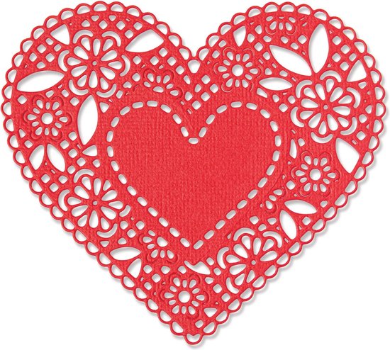 Sizzix Thinlits Die Set Doily Heart | bol