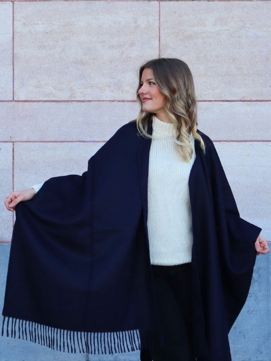 Alpaca wollen poncho | Zacht en warm | Hoge kwaliteit en comfort ...
