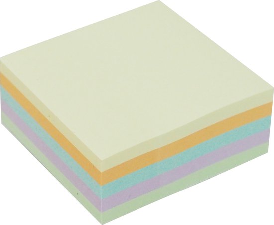 Stick'n Kleine Kubus - sticky notes - FSC - 51x51mm, pastel mix , 240 ...
