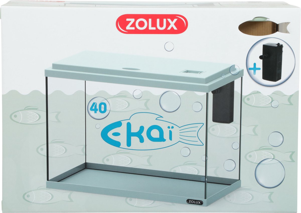 Zolux EKAÏ aquarium 40 Mintgroen | bol.com