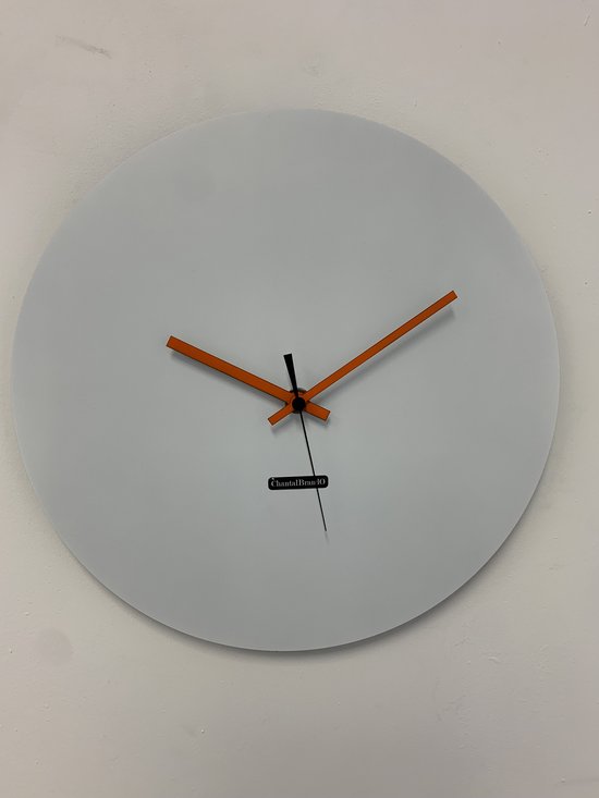 Wandklok ChantalBrandO MISTRAL WHITE -- MODERN DESIGN | bol.com