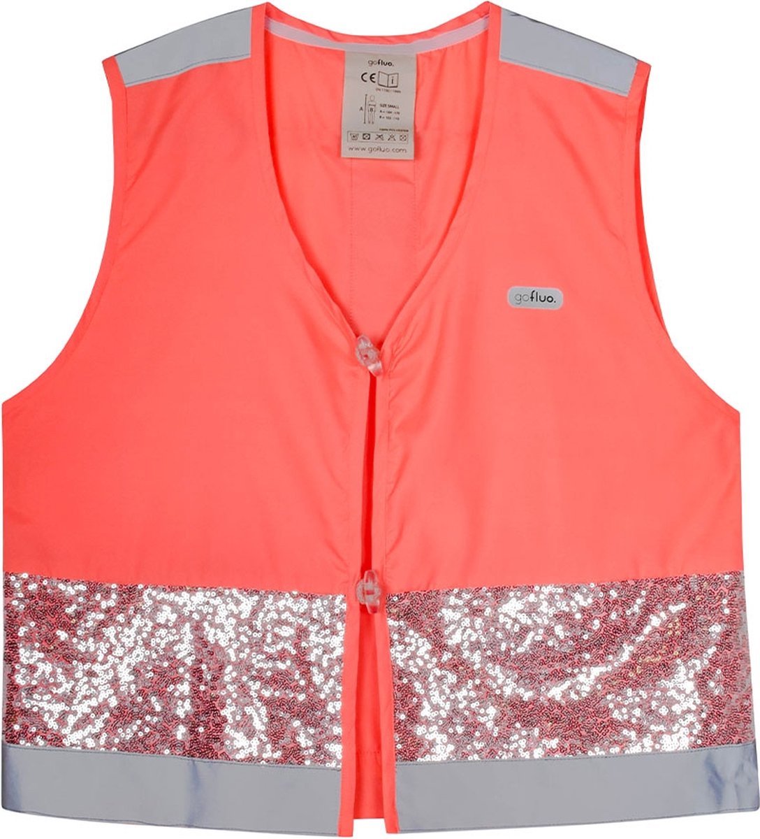 Gofluo - Fluohesje Kind Gloria - Fluo - Reflecterend - Pailletten ...