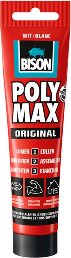 Bison Polymax Universeelkit - Wit - 165 gr | bol