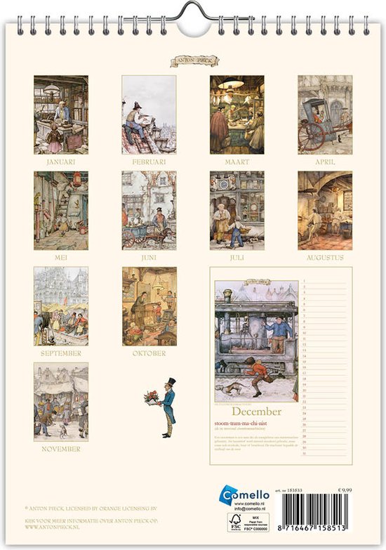 Anton Pieck Verjaardagskalender - Oude Ambachten - 18x25 cm | bol