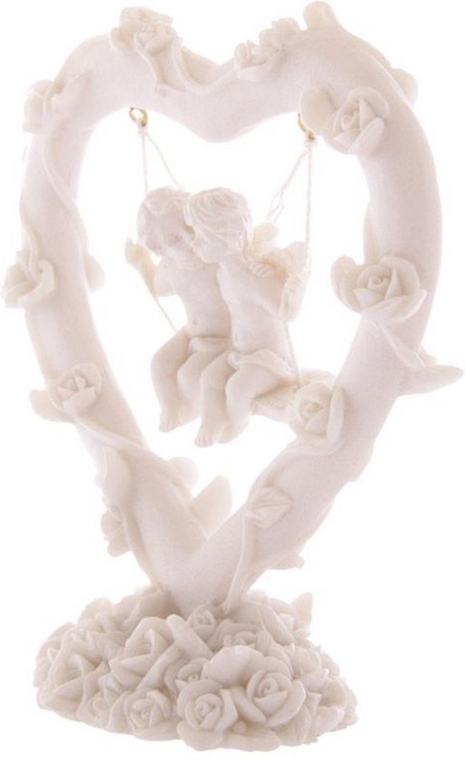 UITVERKOOP OP=OP | Engel - Cherubijn op schommel in hart- Engel Hart | bol