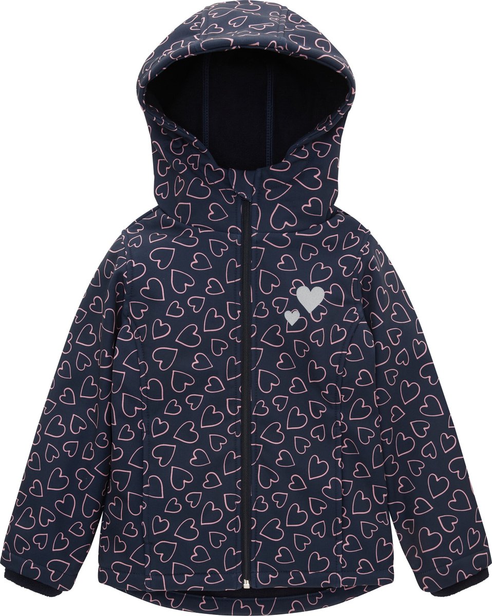 TOM TAILOR softshell printed jacket Meisjes Jas - Maat 128/134 | bol.com