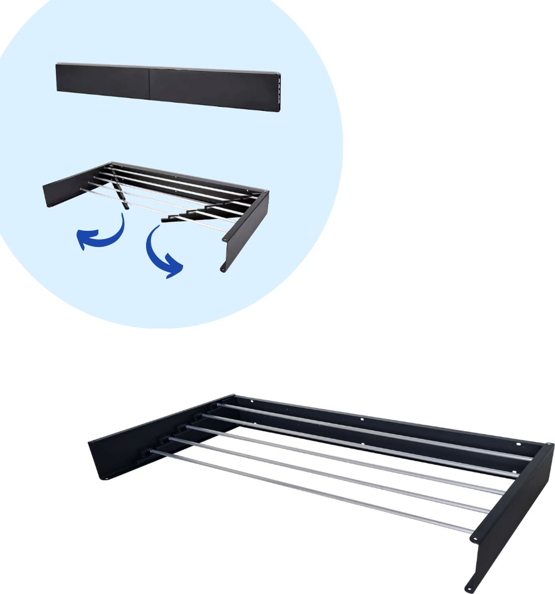 InnoHOME Droogrek Inklapbaar - Wasrek Hangend - Wanddroogrek ...