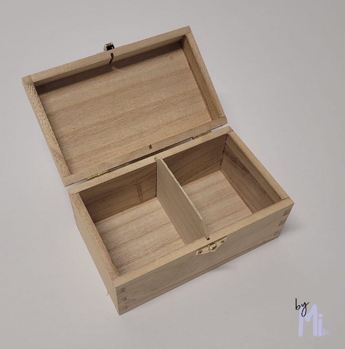 Bymi | Houten theedoos 2 vaks | Housewarming | Uitzet | Cadeau voor ...