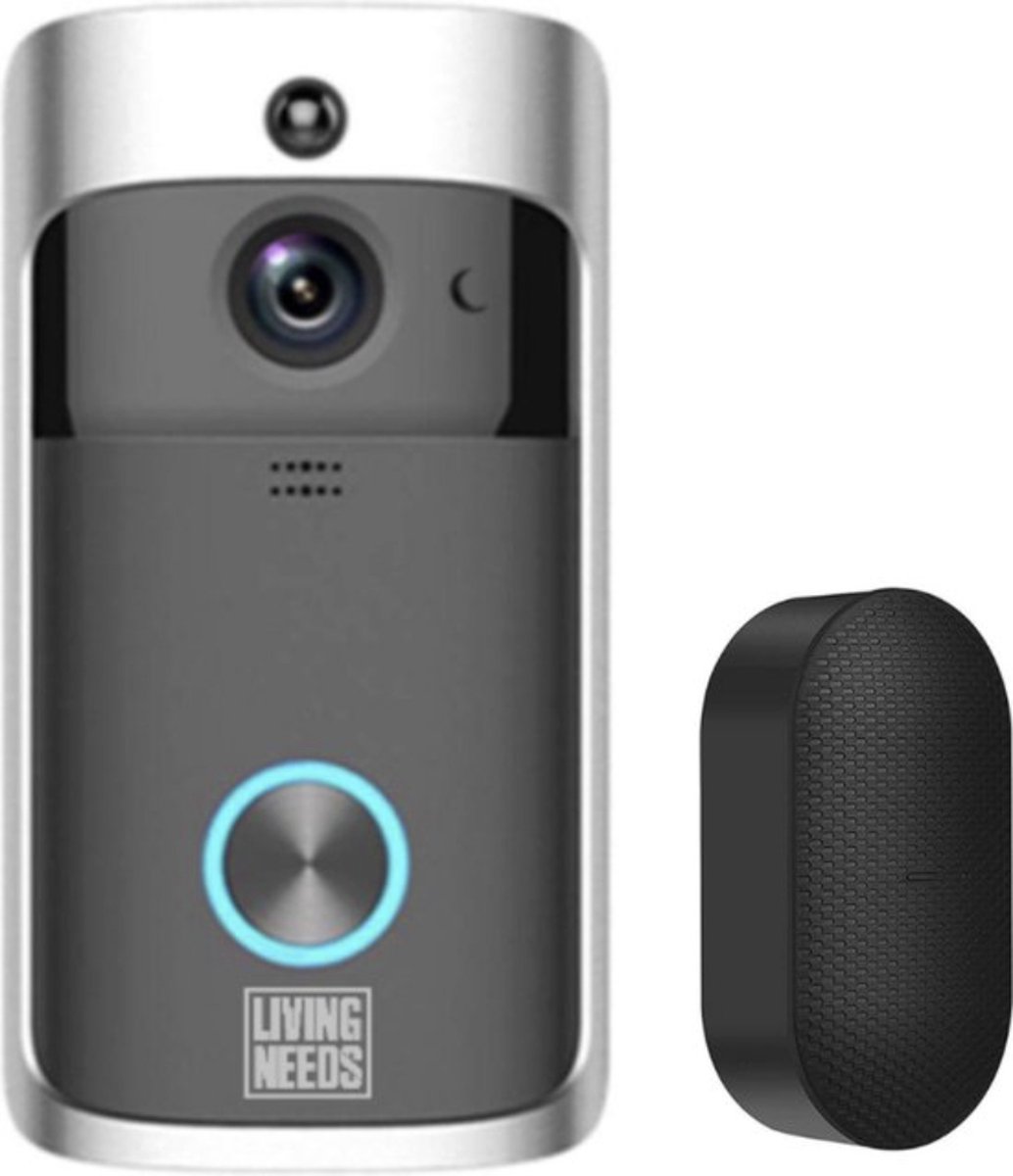 Living Needs Draadloze Deurbel – HD Video Deurbel – Deurbel met Camera ...