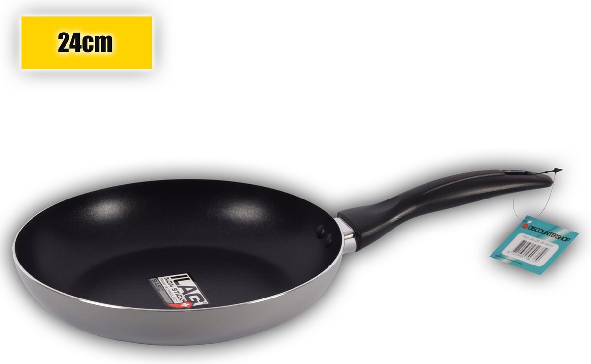 Poêle de cuisine avec 3 set et a un diamètre de Ø 20, 24 et 28 cm Grijs - Poêle à... | bol.com