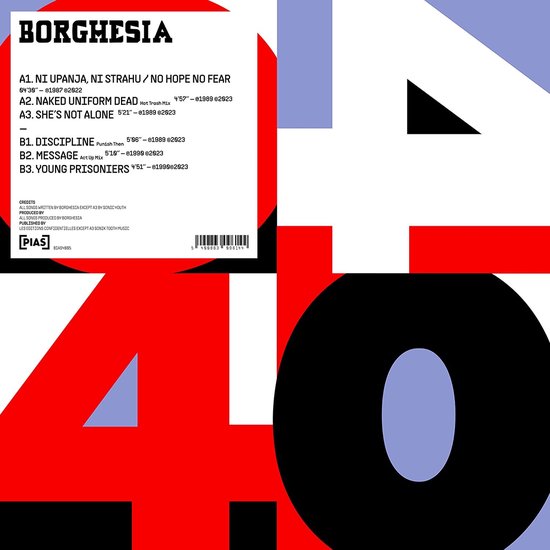 Borghesia - PIAS 40 (12" Vinyl Single), Borghesia | Muziek | bol.com
