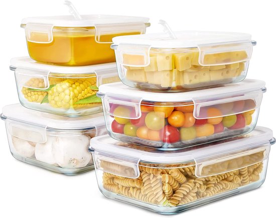 voedselopslagcontainer / Glass Food Storage Containers - Luchtdicht ...