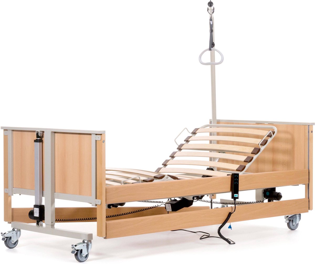 aks-L4 Le lit médicalisé standard avec sommier à lattes en métal | bol