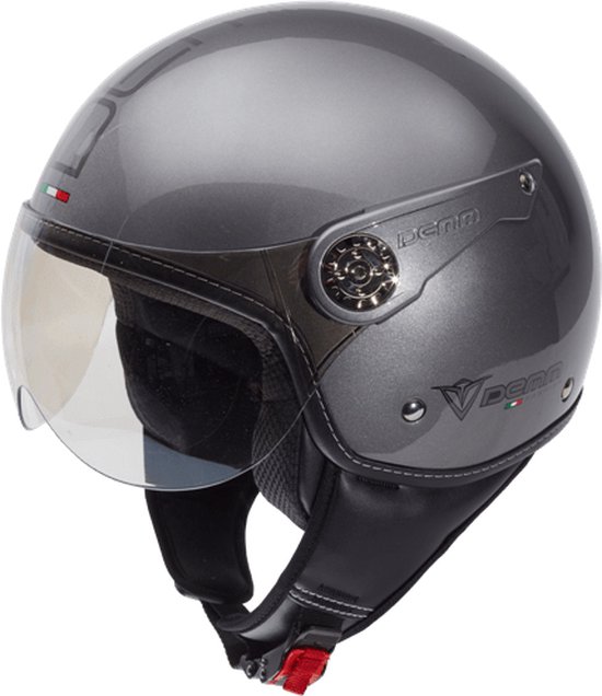 DEMM Fashion Scooterhelm met Zonnevizier - Geschikt als Scooter Brommer ...