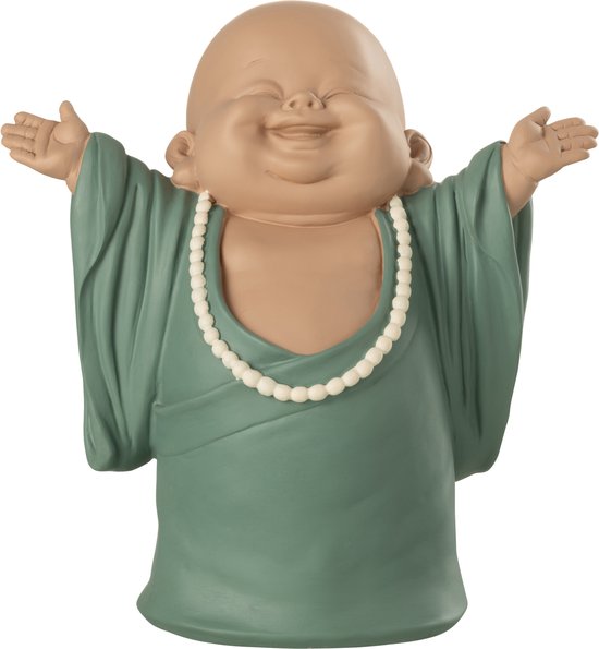 J-Line figuur Monnik - polyresin - groen | bol