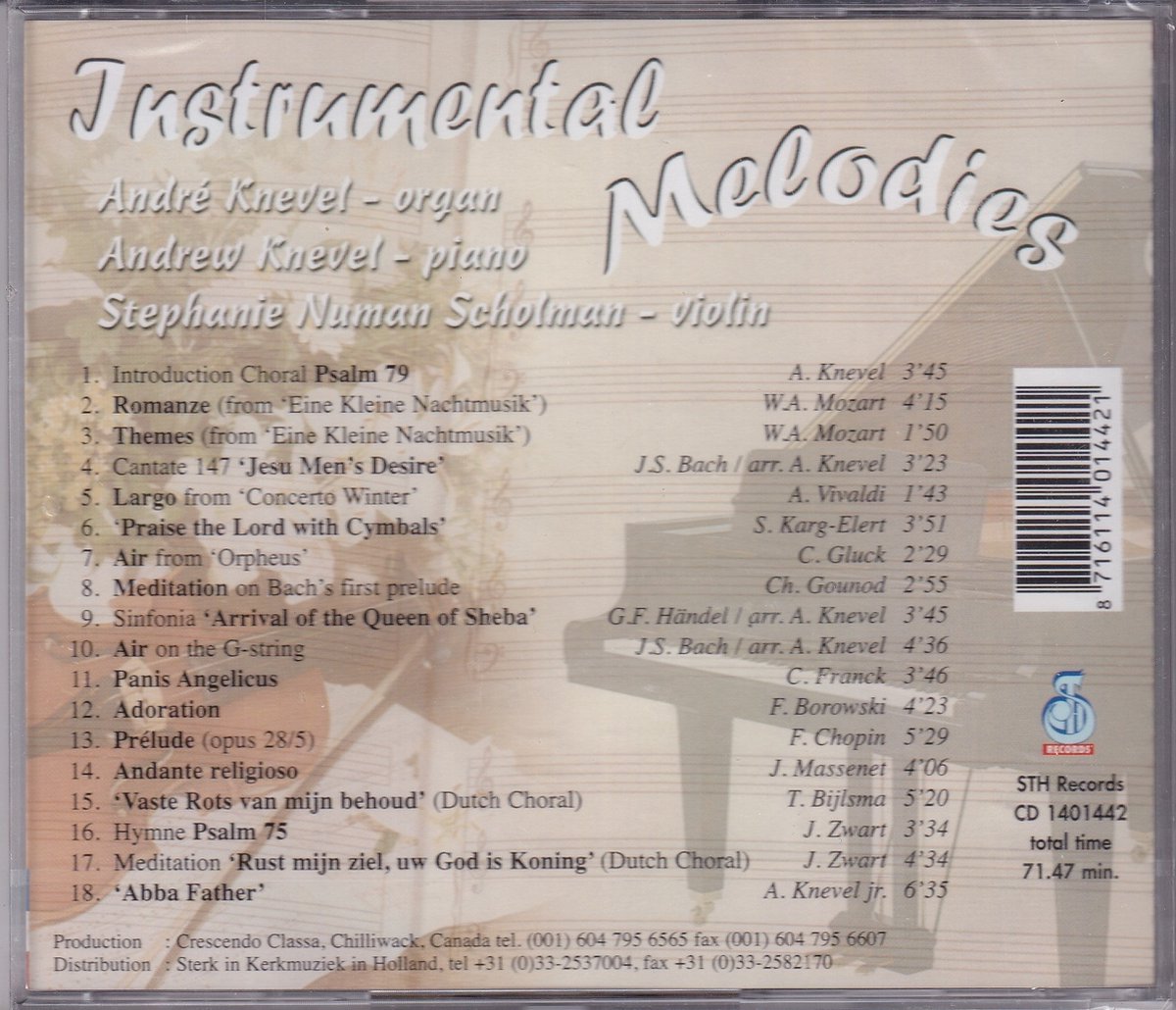 Instrumental melodies - André Knevel, Andrew Knevel, Stephanie Numan ...