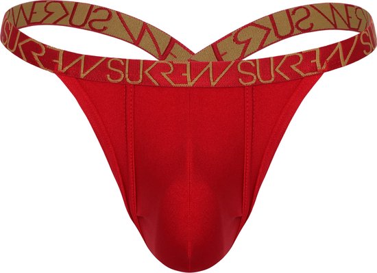 Sukrew Bubble String Ruby Rood - Maat L - Heren String - Mannen ...