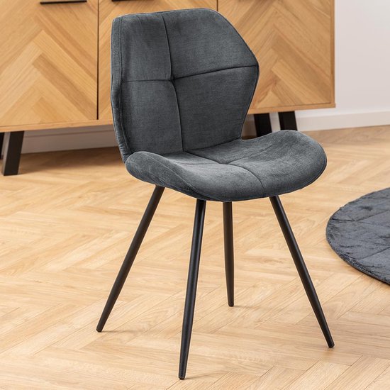 Eetkamerstoel Darius Antraciet | bol