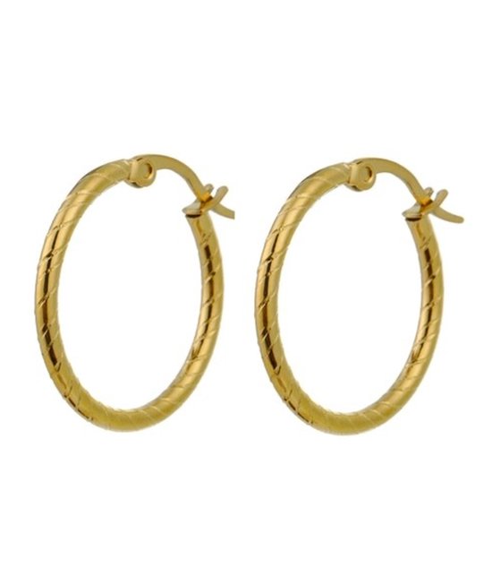 Go Dutch Label 20mm Roped Hoop Oorbellen E0849-2 | bol