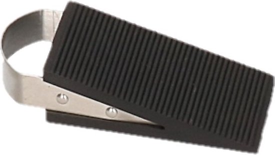 Benson Deurstopper/wig - 10x - rubber/RVS - 13 x 5 x 3 cm - deurklem ...