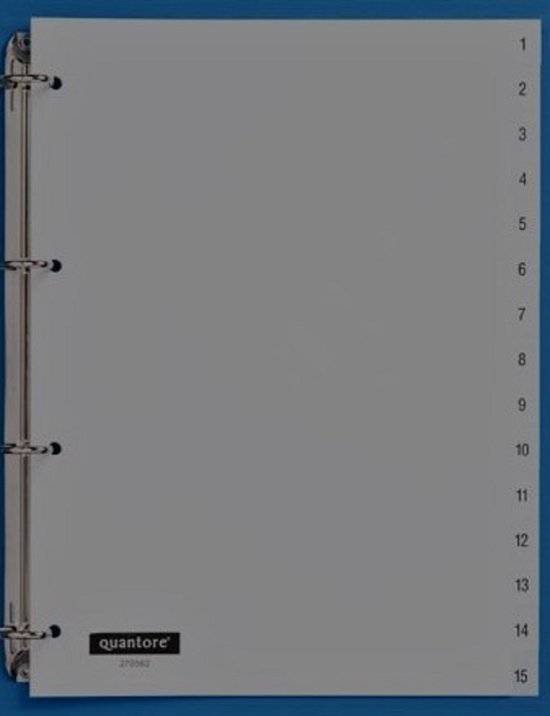 Quantore - tabbladen A4 - 1 tot 15 | bol