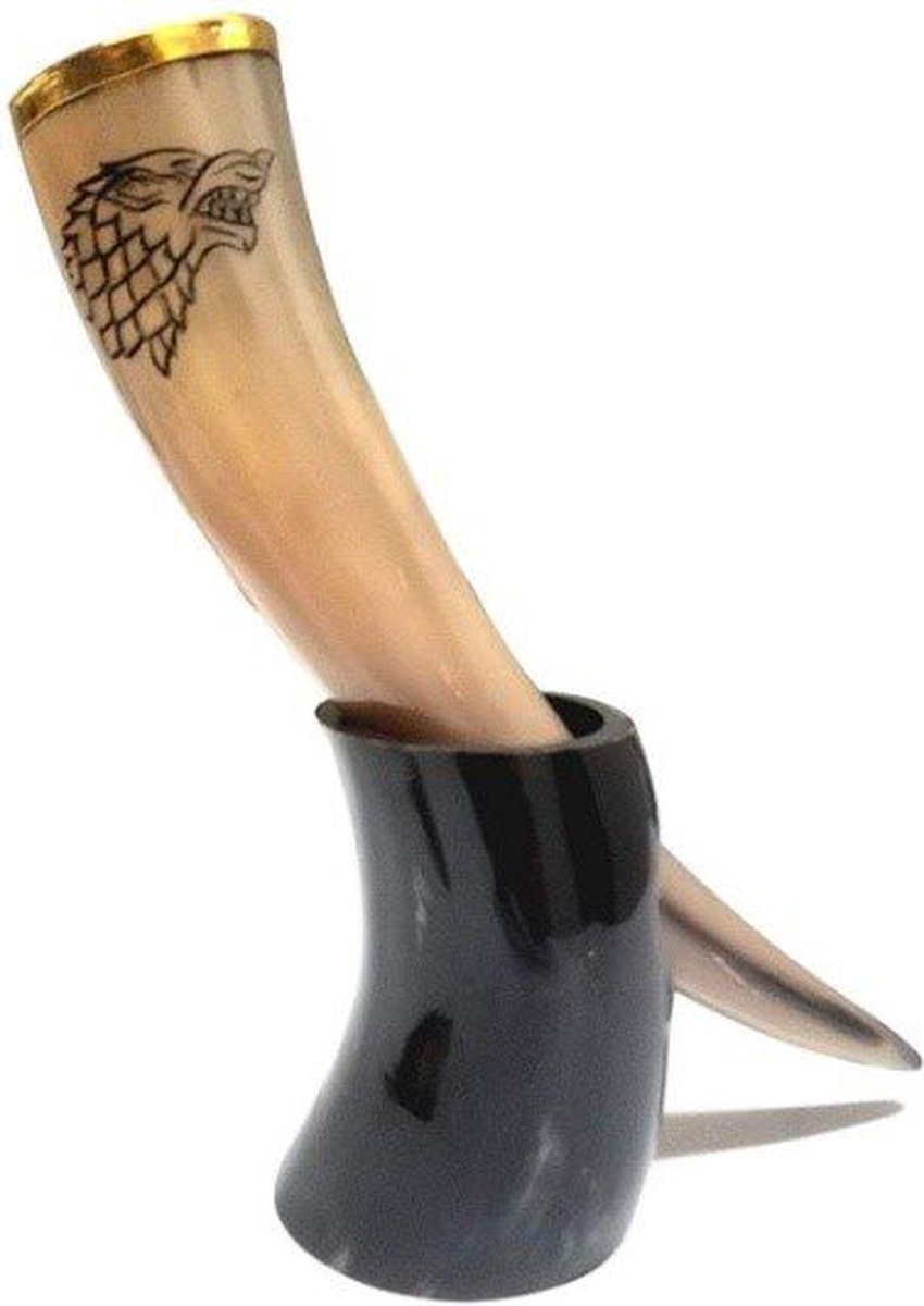 Viking Drinkhoorn, Vikings, Game of Thrones, House of stark, Hoorn ...