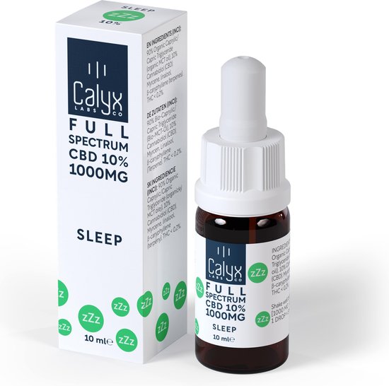 Calyx Labs 10% SLAAP supplement CBD Olie Full Spectrum [1000 mg] | bol