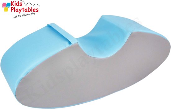 Soft Play Foam Schommelwip blauw-grijs | rocker | wipwap | foamblokken ...