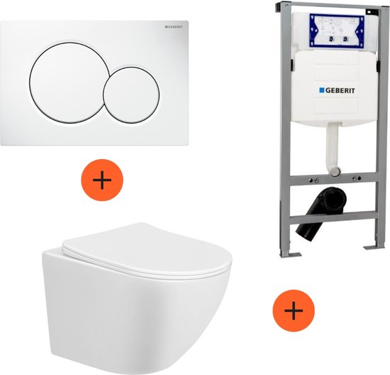 WC Geberit UP320 set Elite mat wit compleet | bol.com