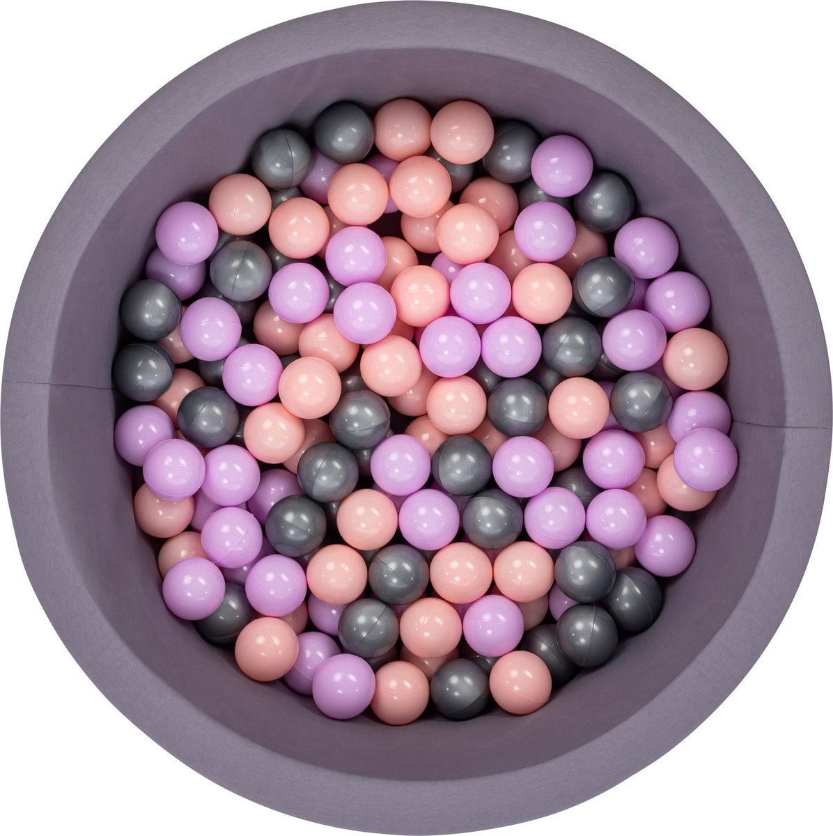 Ballenbak babys - Grijs - 150 ballen in de kleuren Lila, Grijs en Roze ...