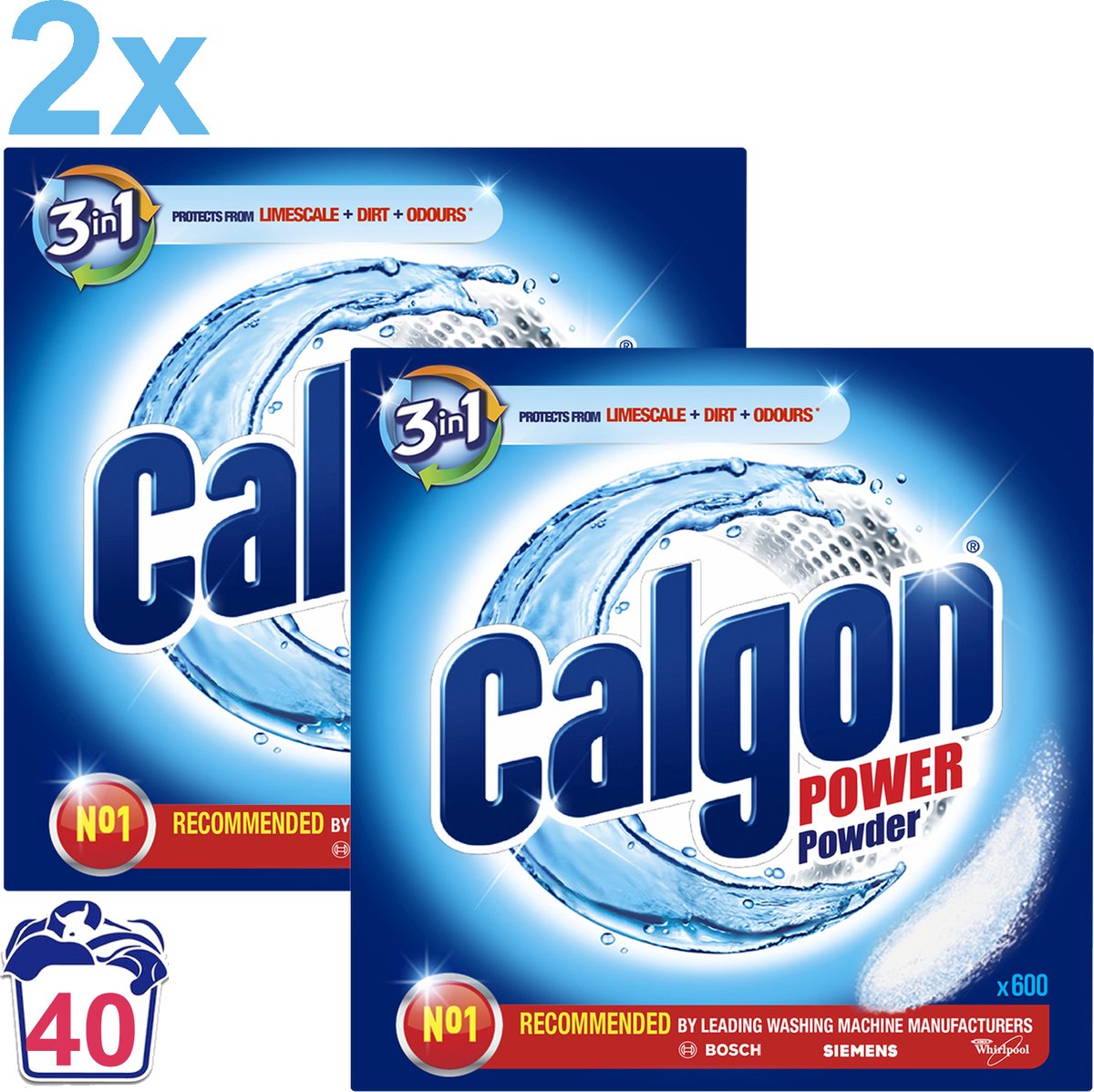 Calgon - 3 in 1 Action Clean - Ontkalker Poeder - Huishoudelijke ...