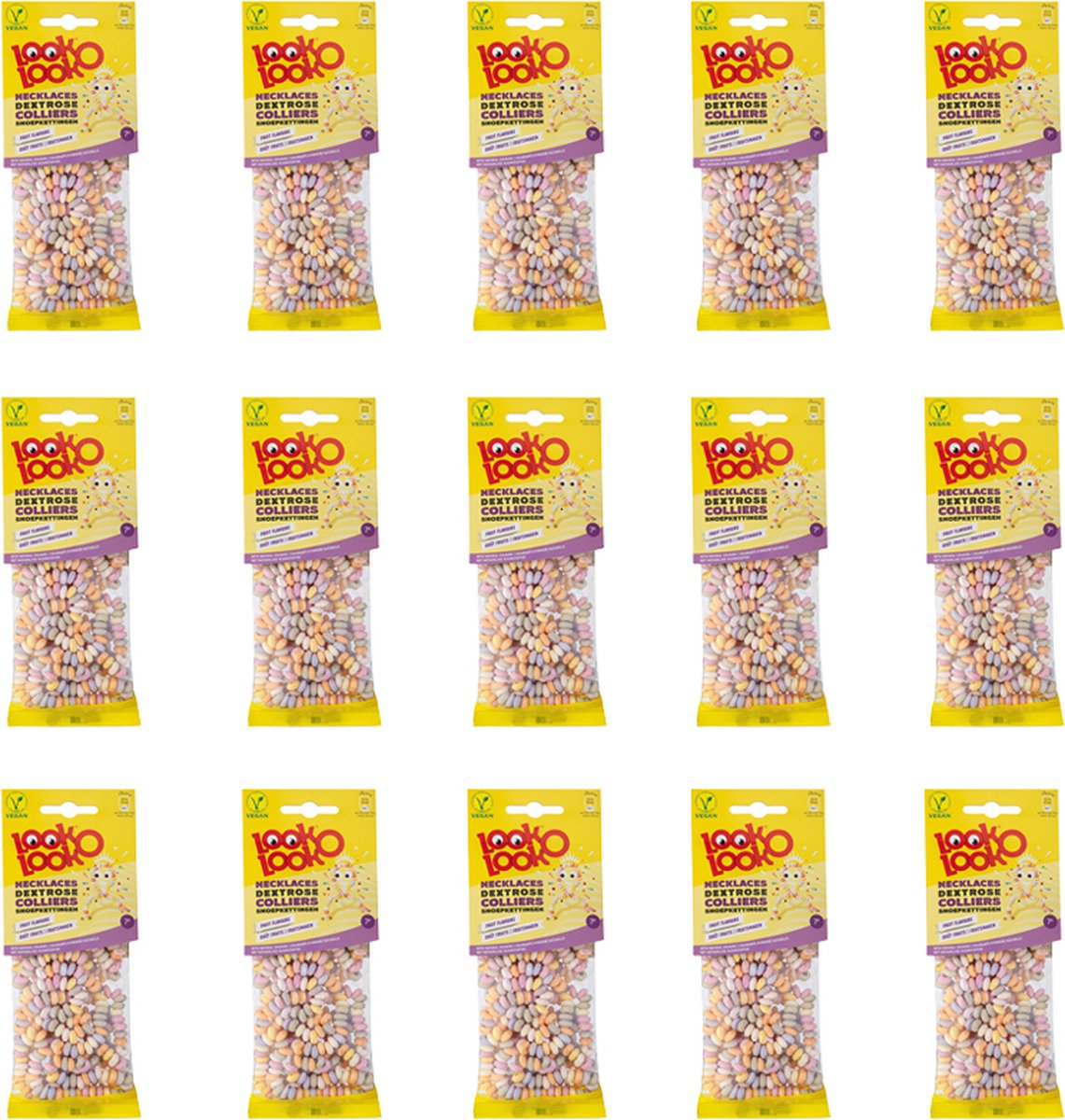 Look-O-Look Dextrose Snoepkettingen - 155g x 15 | bol.com