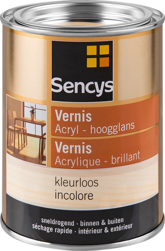 Sencys Vernis Acryl Hoogglans Kleurloos 500ml | bol