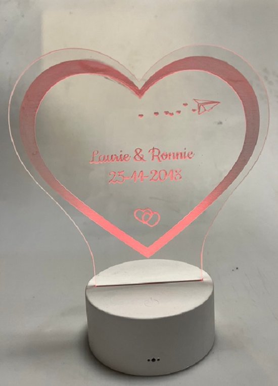 Hart lamp - te personaliseren | bol